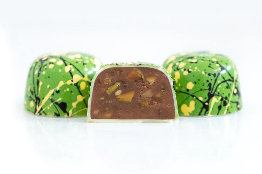 5 piece box of Pistachio Truffles (Case of 6) – Forte Chocolate Wholesale
