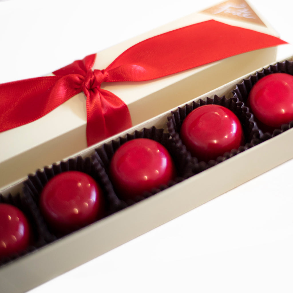 5 piece box of Cherry Almond Truffles (Case of 6) – Forte Chocolate ...