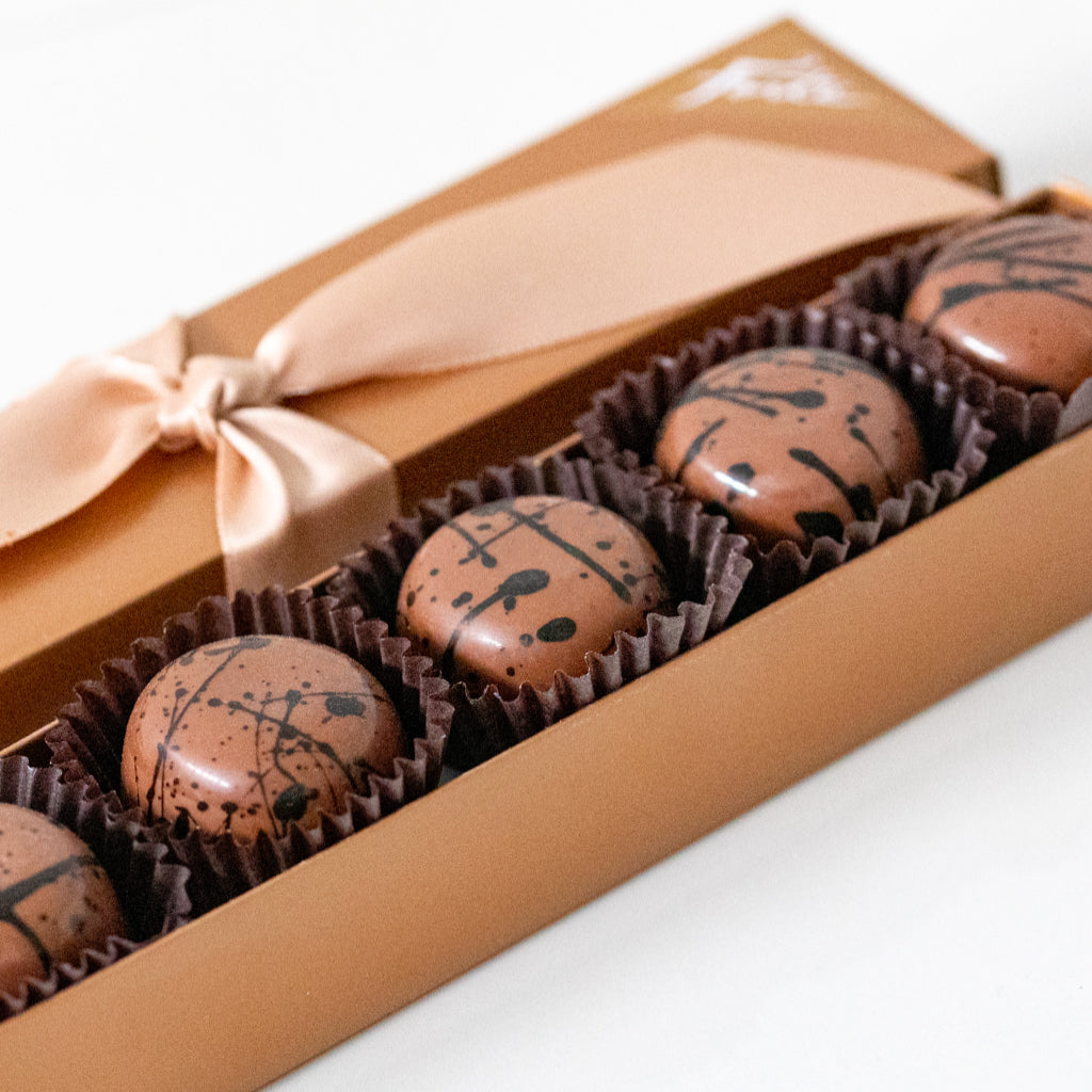 5 piece box of Espresso Truffles (Case of 6) – Forte Chocolate Wholesale